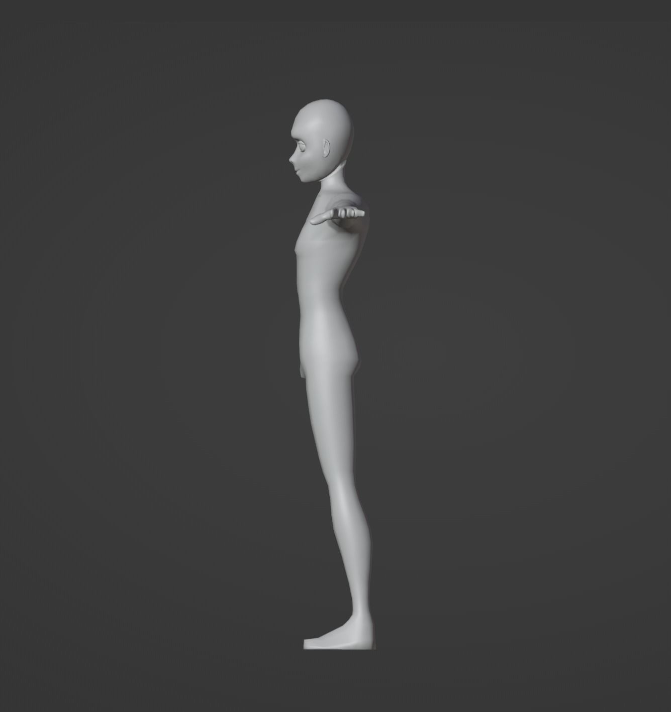 Stylized Human Base Model 3D model | CGTrader