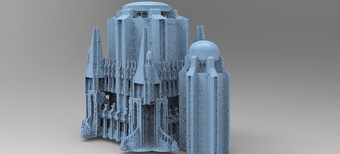 Ancient stone temple Towers Castle 3D model | CGTrader