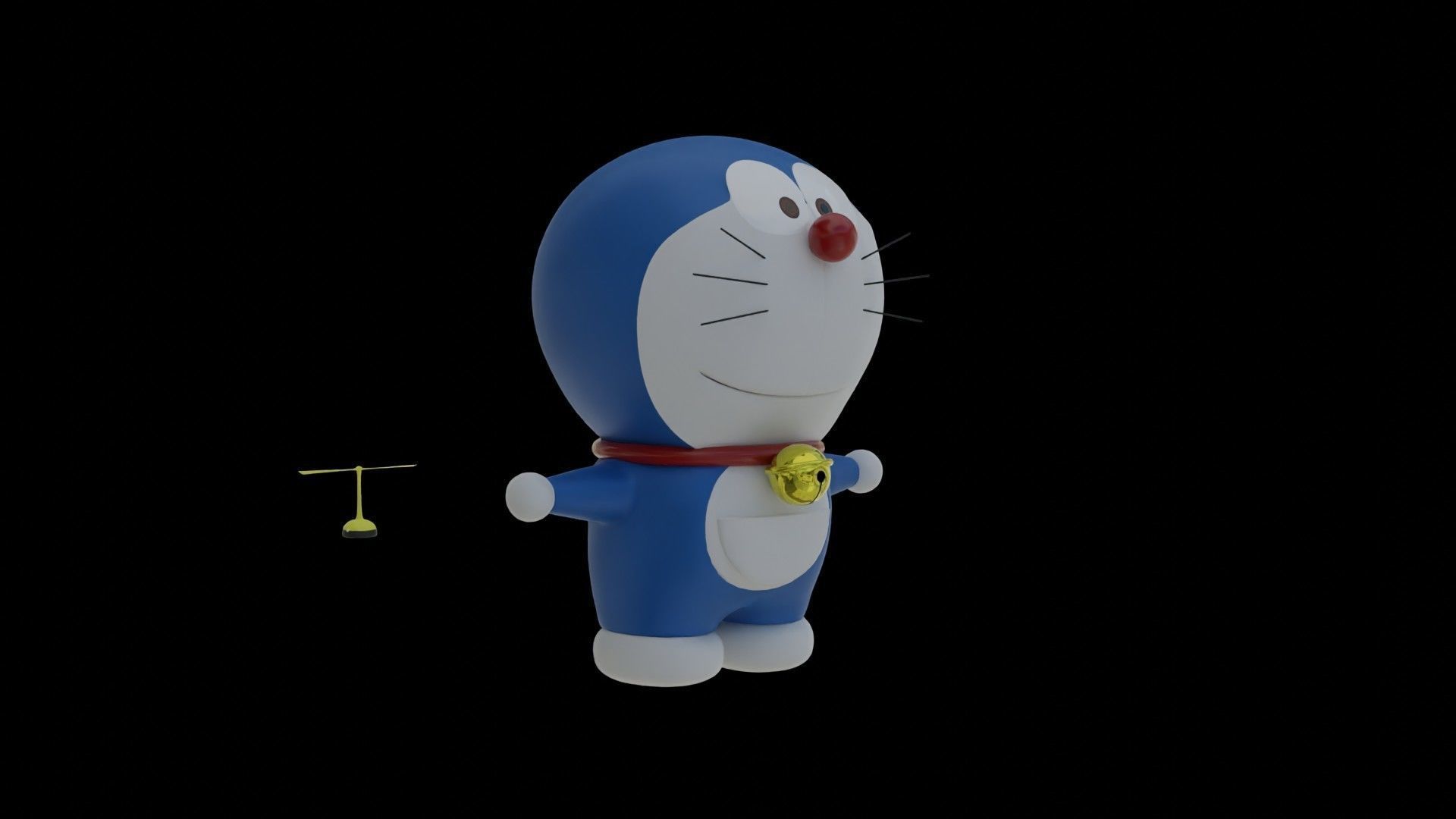 Doraemon 3D model animated rigged | CGTrader