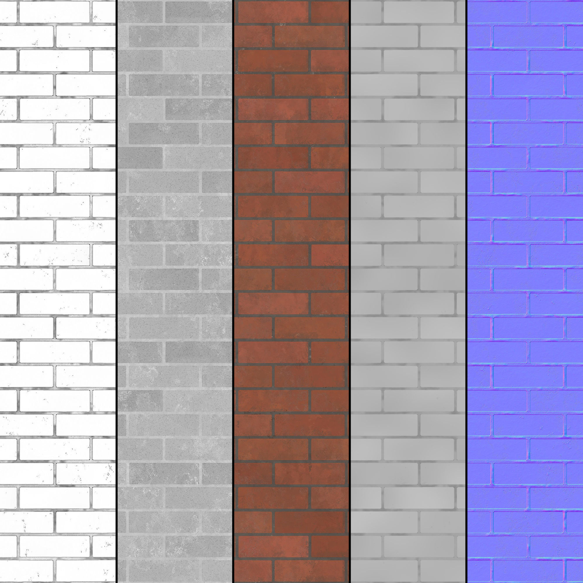 Texture MRF Bricks Set03 VR / AR / low-poly | CGTrader