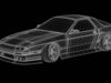 Mazda RX-7 FC Widebody 3D model rigged | CGTrader