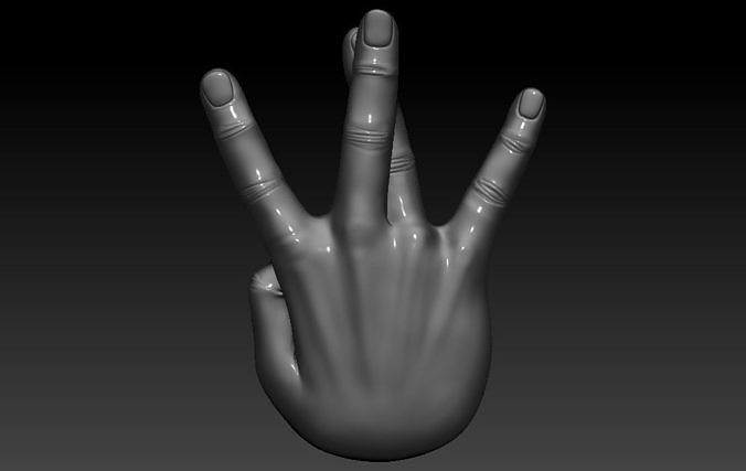 Hand Pose 3D model 3D printable | CGTrader