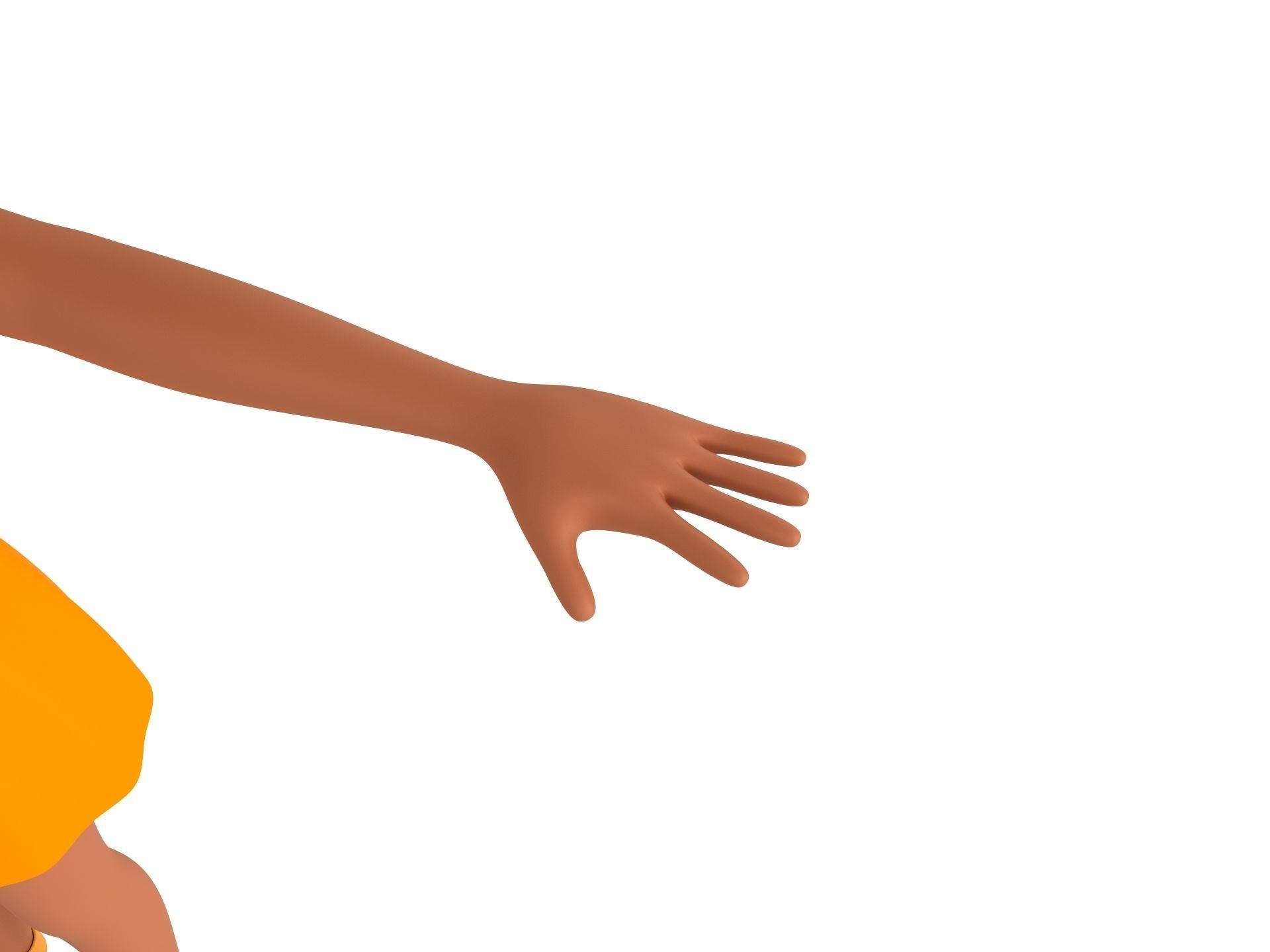 Cartoongirl033 Black Girl 3d Model Cgtrader 