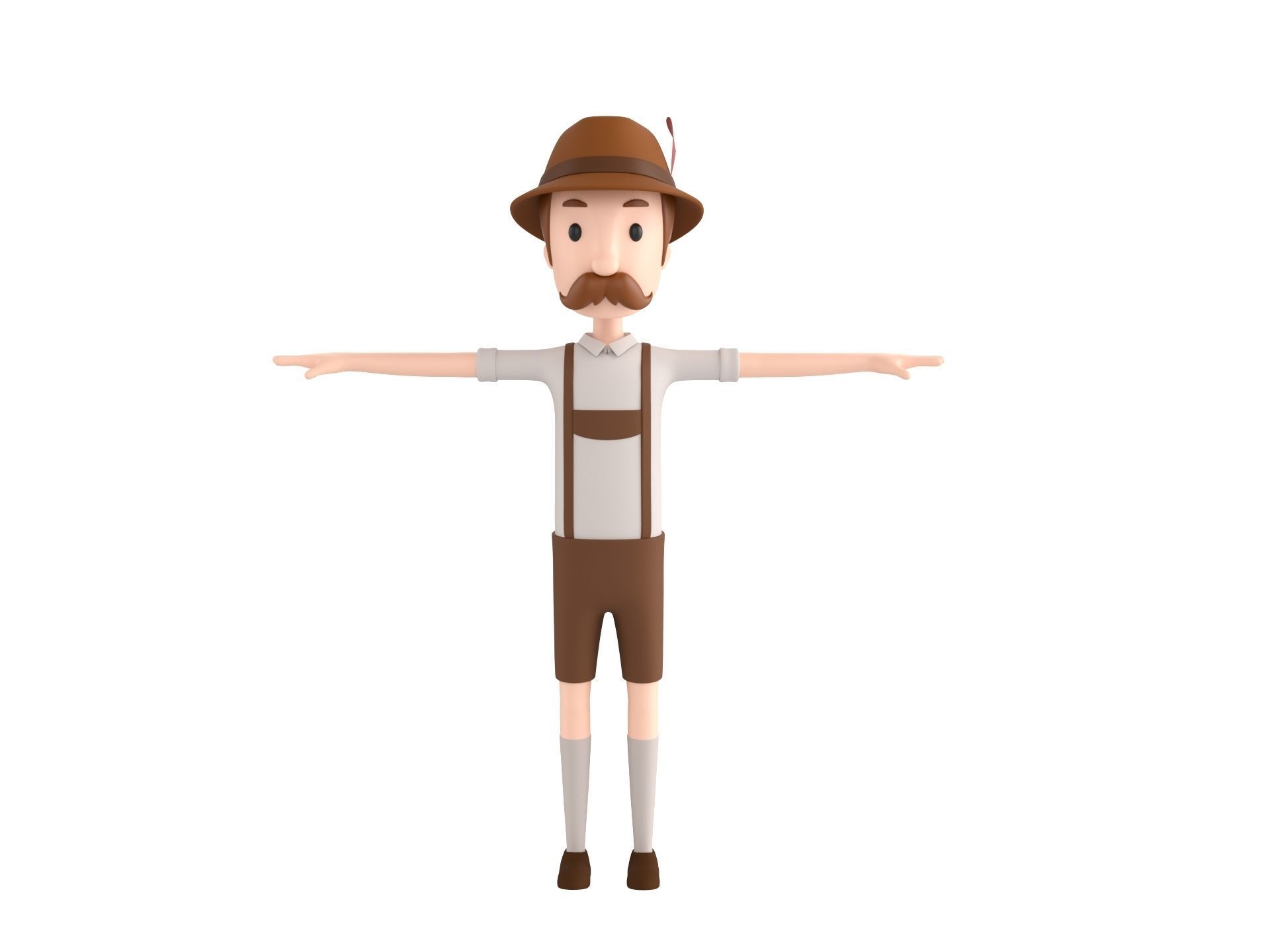 CartoonMan046 Oktoberfest Man 3D model | CGTrader