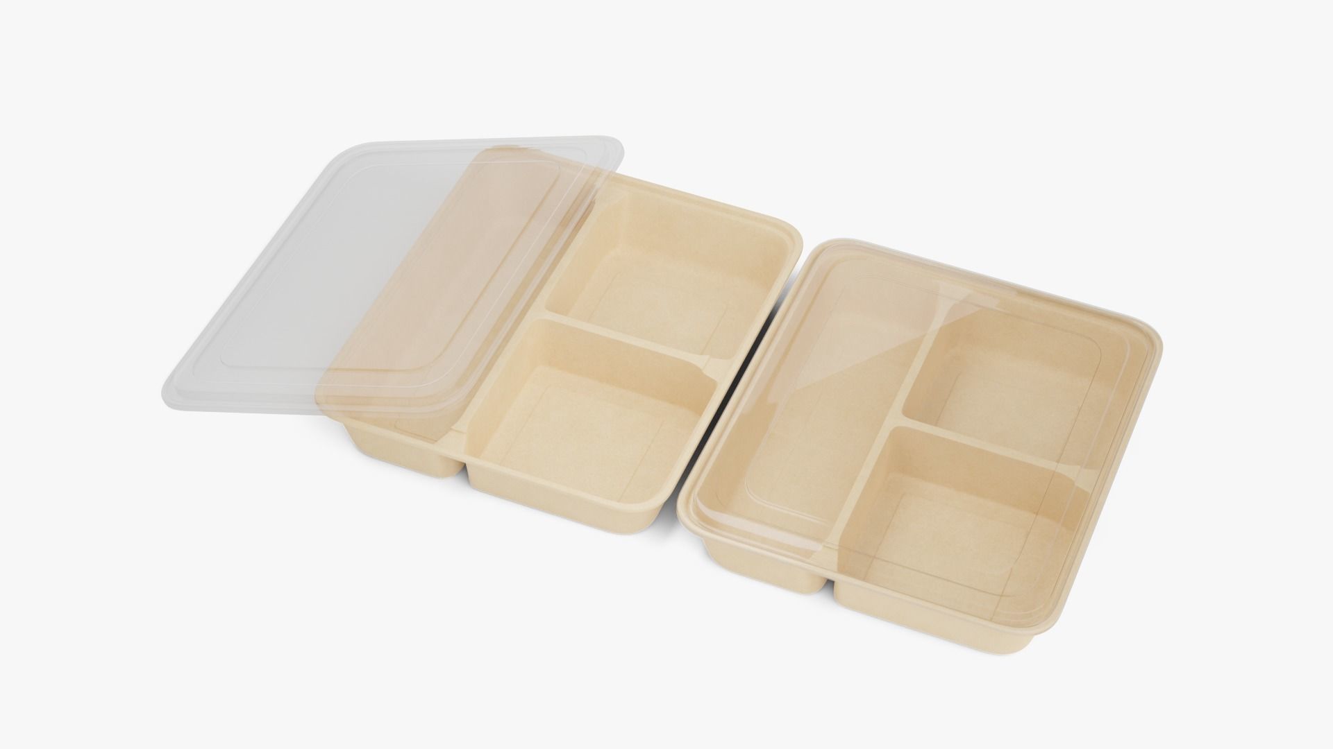 3D model Rectangle Meal Prep Container 7 VR / AR / low-poly | CGTrader