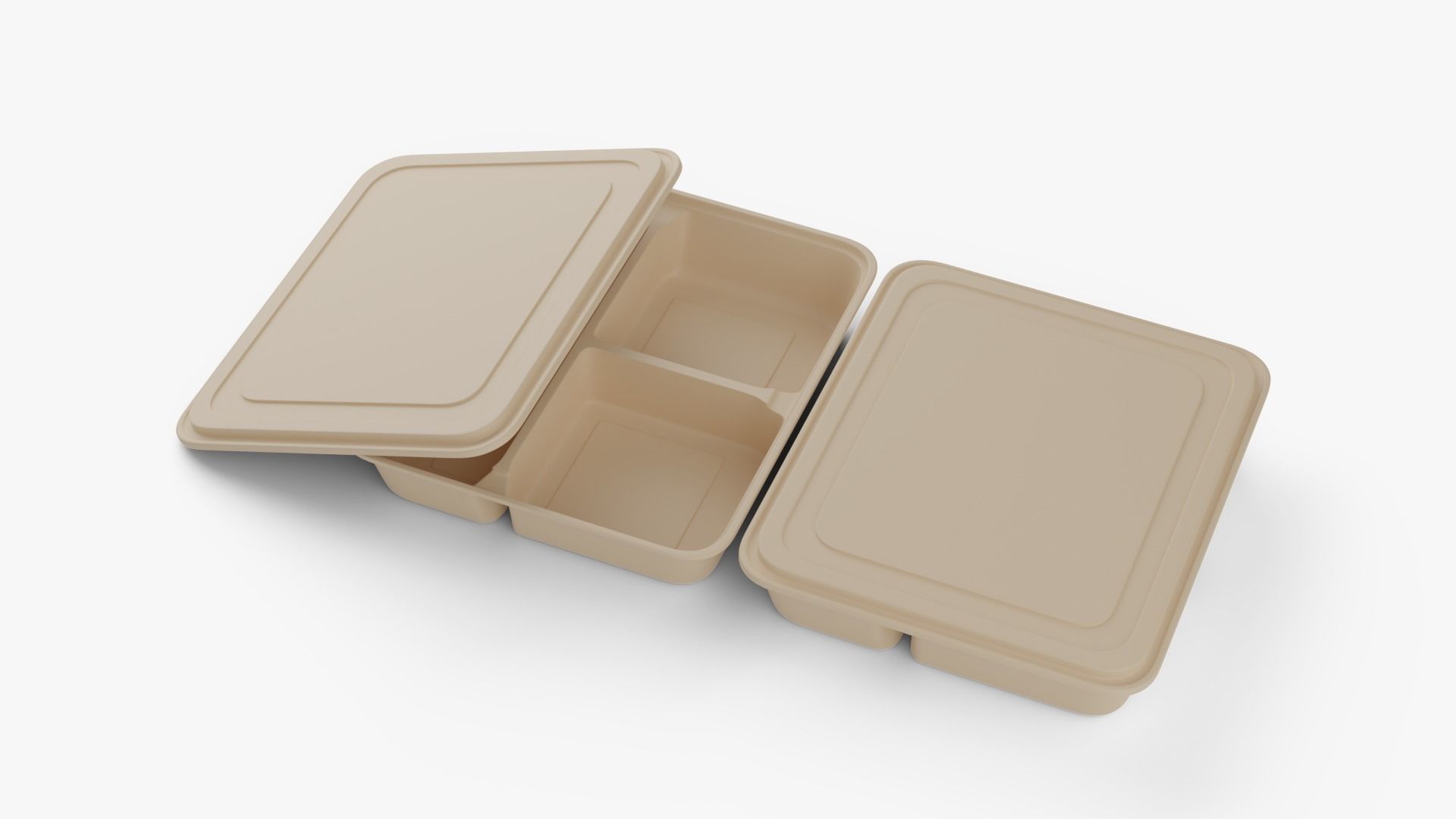 3D model Rectangle Meal Prep Container 7 VR / AR / low-poly | CGTrader
