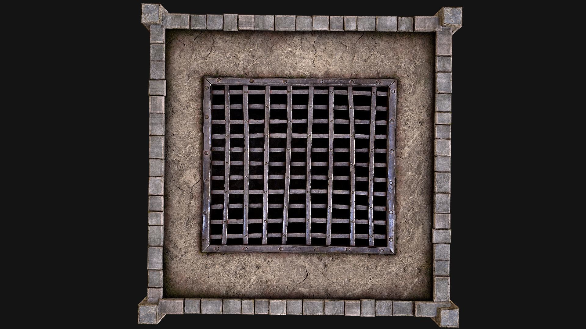 3D model Medieval Dungeon Prison Set VR / AR / low-poly | CGTrader