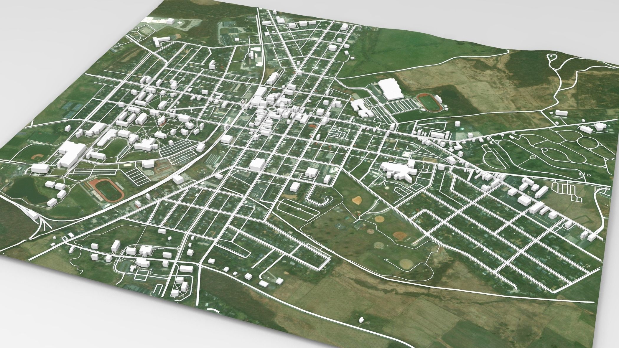 Cityscape Gettysburg Pennsylvania USA 3D model | CGTrader