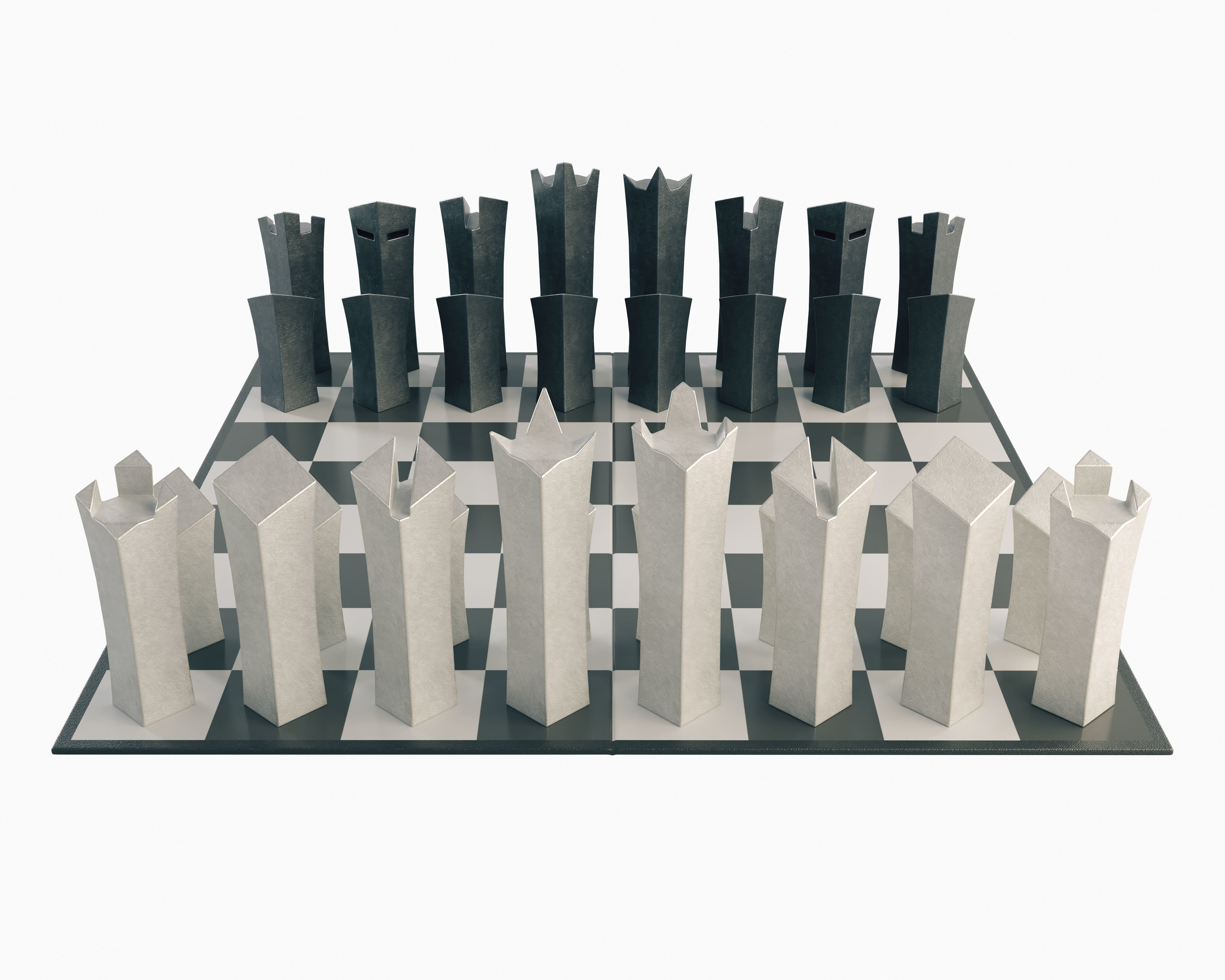 Minimalist Chess Set Concepts 3D model | CGTrader