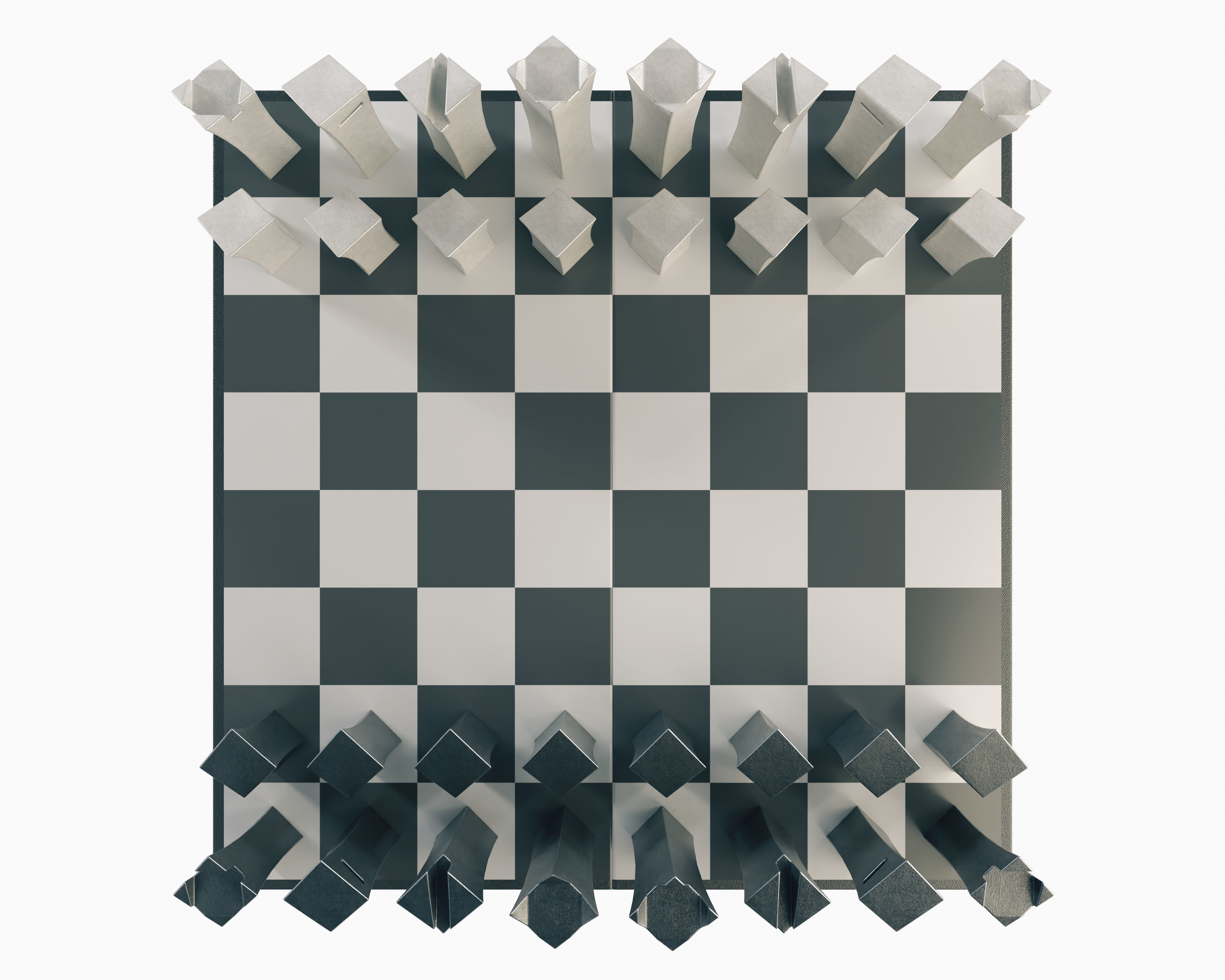 Minimalist Chess Set Concepts 3D model | CGTrader