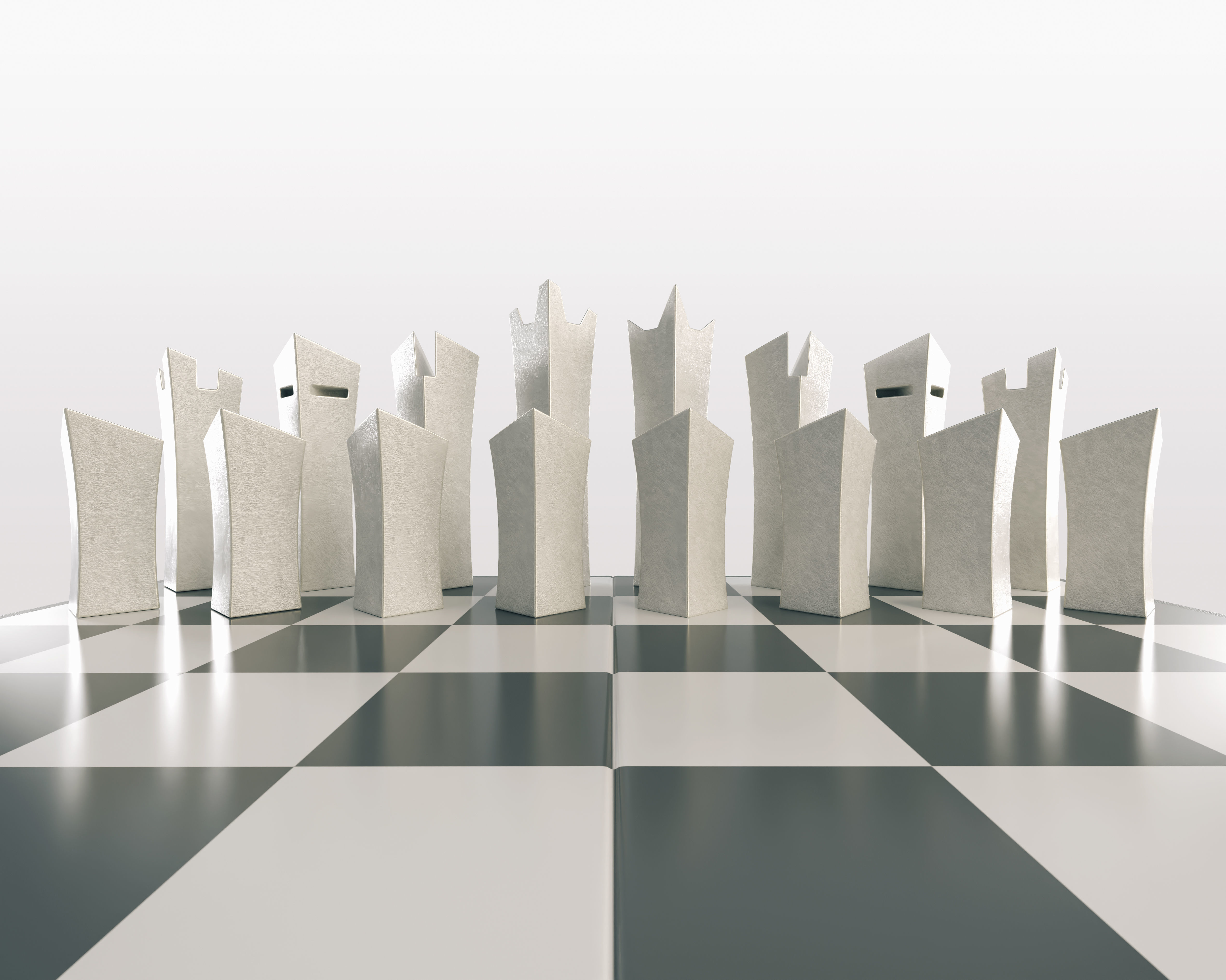 Minimalist Chess Set Concepts 3D model | CGTrader