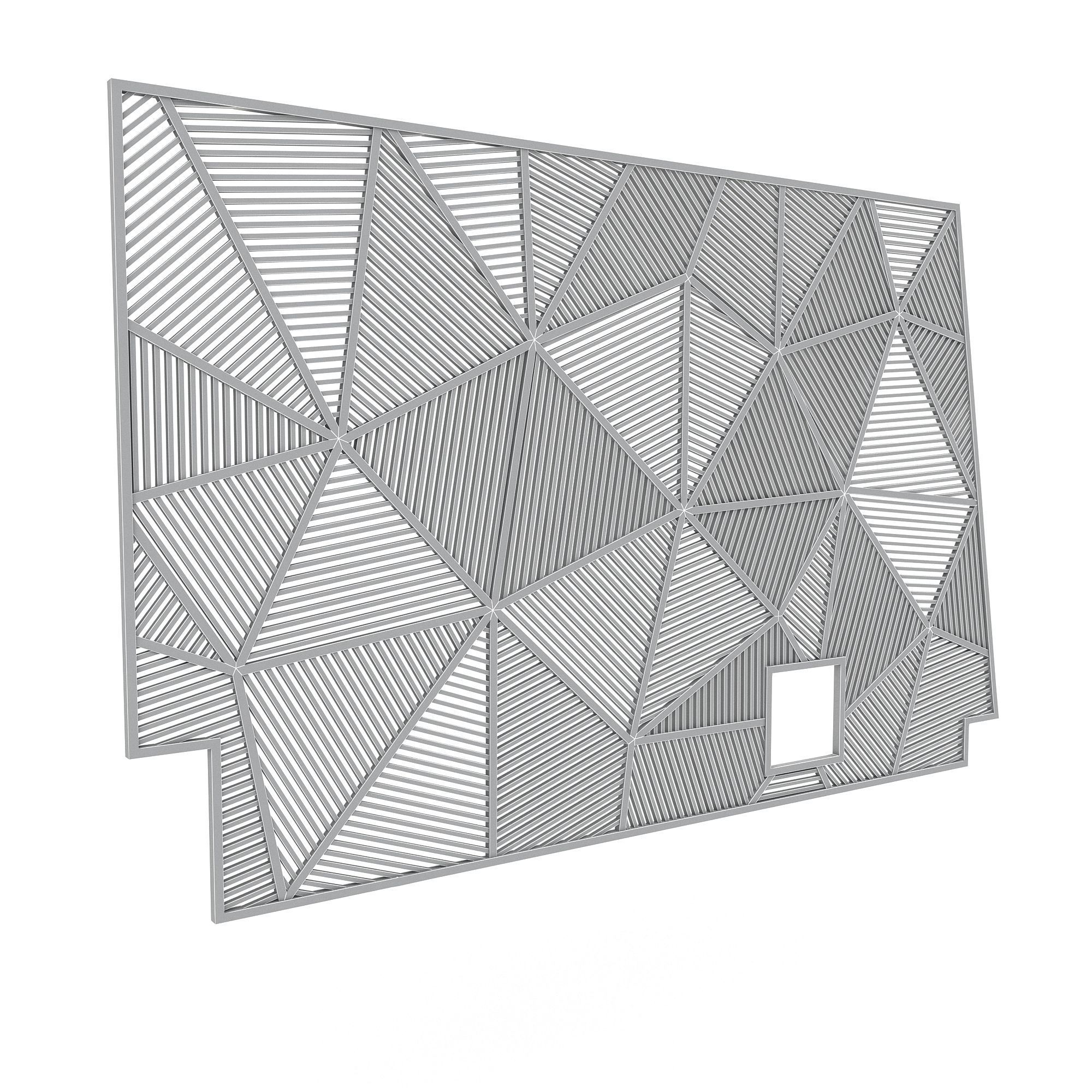 3D model 3D asymmetrical wooden ceiling model VR / AR / low-poly | CGTrader