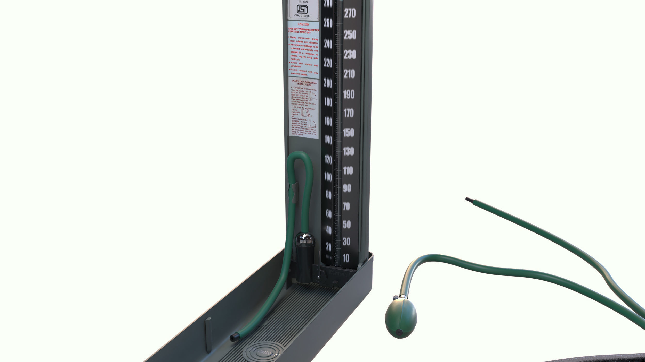 Mercury Sphygmomanometer 3D model | CGTrader