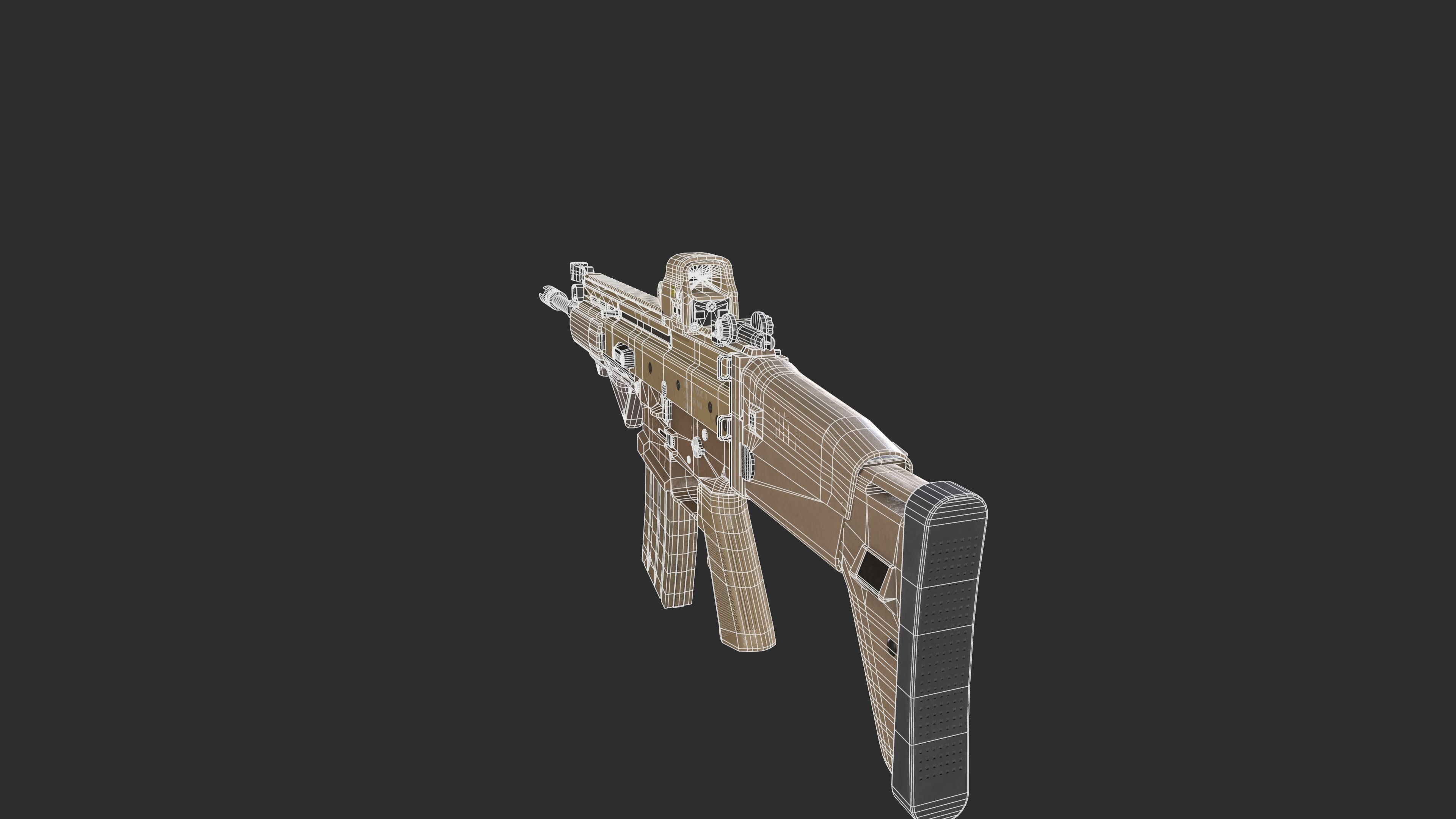 3D model FN scar-l 3D model game ready VR / AR / low-poly | CGTrader