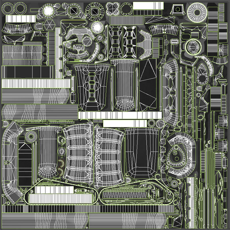 3D model Hemi gasser V8 engine VR / AR / low-poly | CGTrader