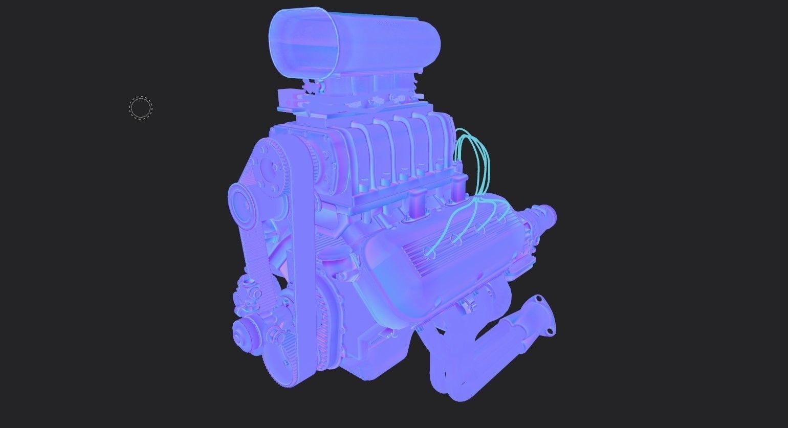 3D model Hemi gasser V8 engine VR / AR / low-poly | CGTrader