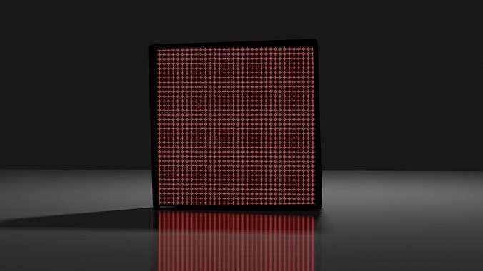 LED BANNER 3D model animated | CGTrader
