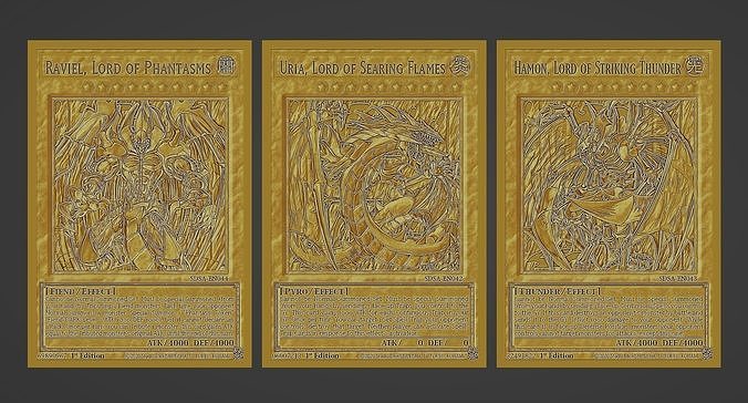 uria raviel and hamon lords - yugioh 3D model 3D printable | CGTrader