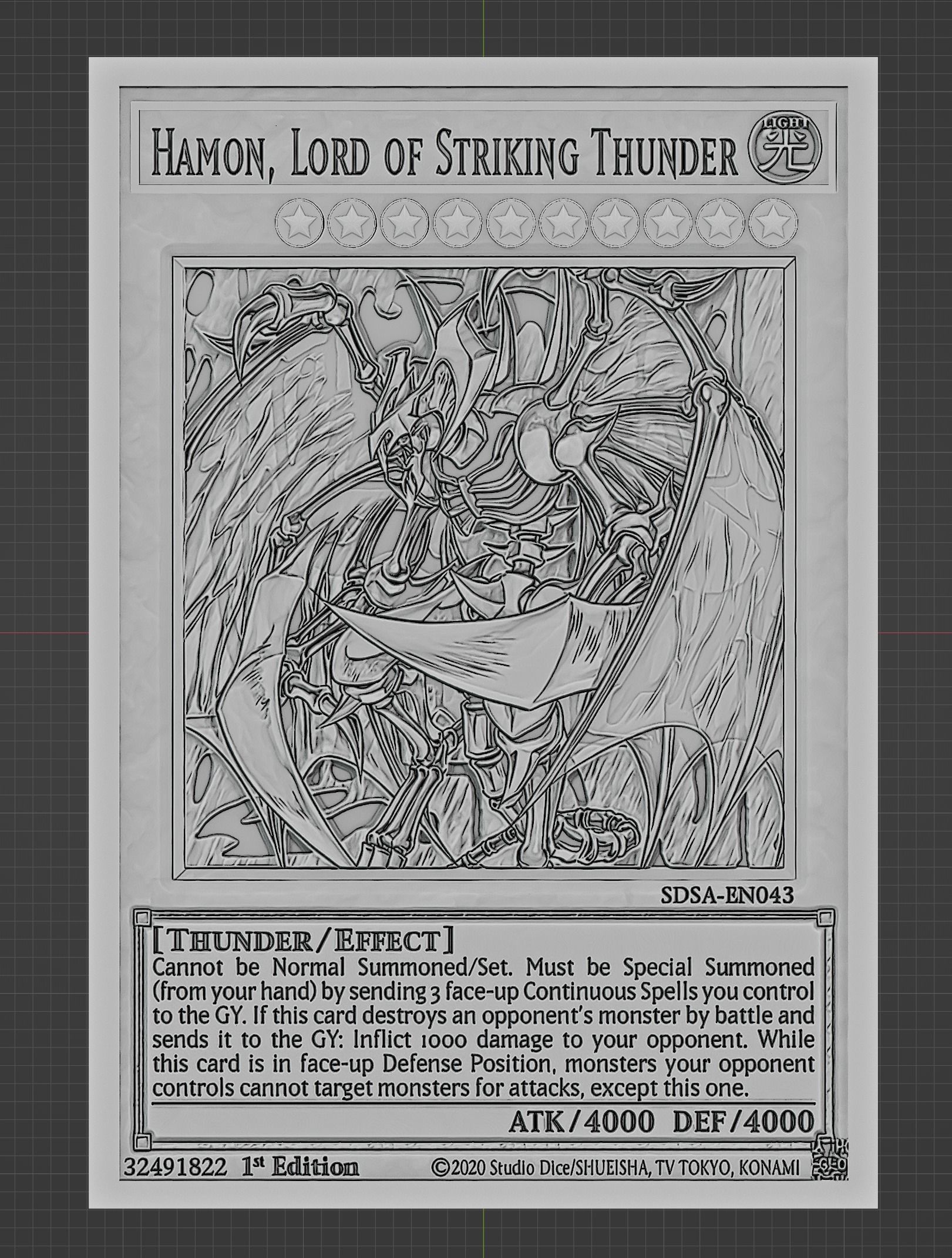 uria raviel and hamon lords - yugioh 3D model 3D printable | CGTrader