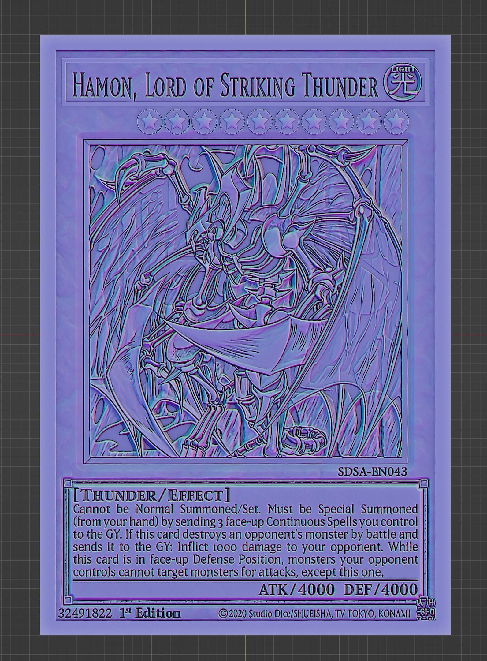 uria raviel and hamon lords - yugioh 3D model 3D printable | CGTrader