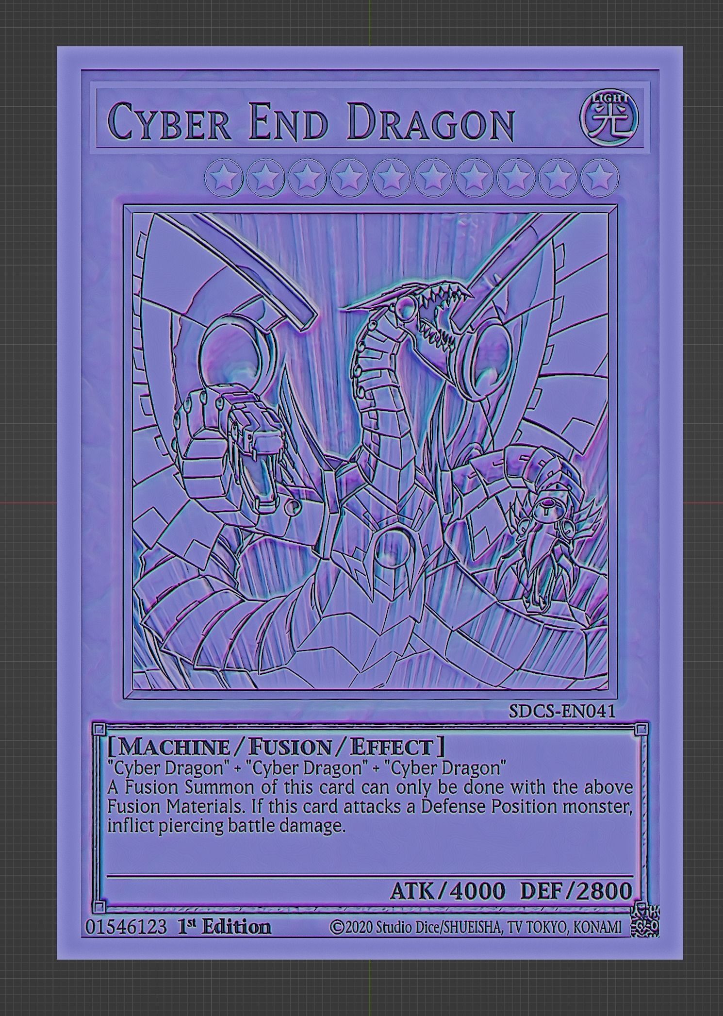 cyber end dragon - yugioh 3D model 3D printable | CGTrader