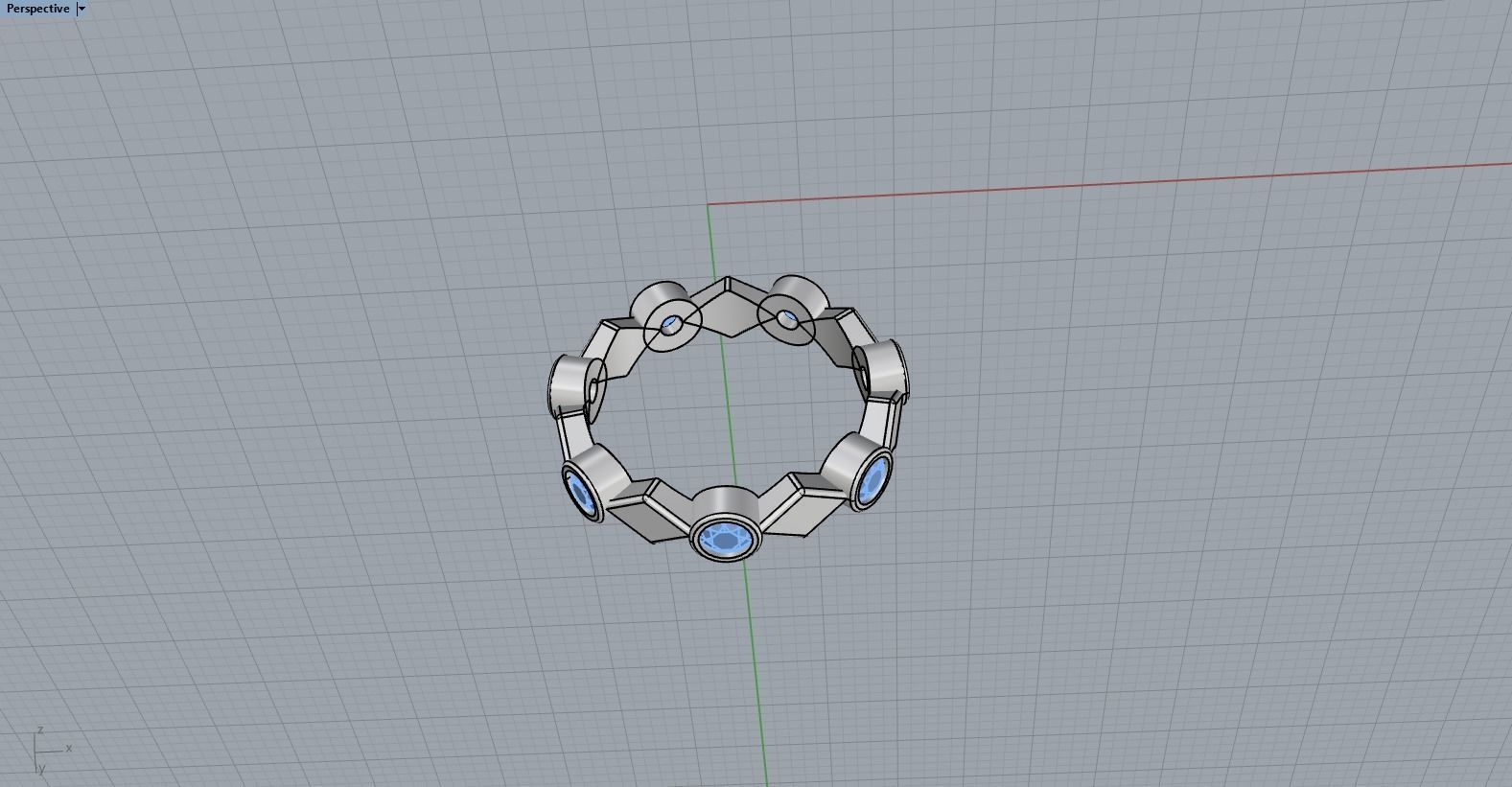Rhombus ring model 317 3D model 3D printable | CGTrader