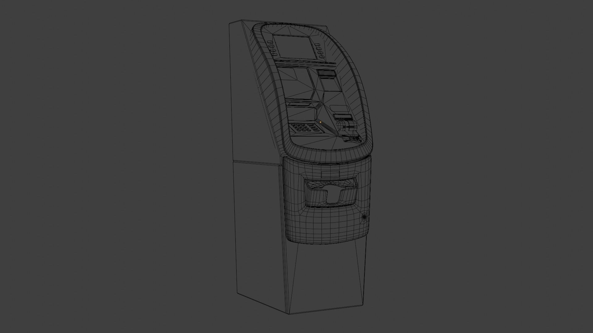 3D model ATM on ground VR / AR / low-poly | CGTrader