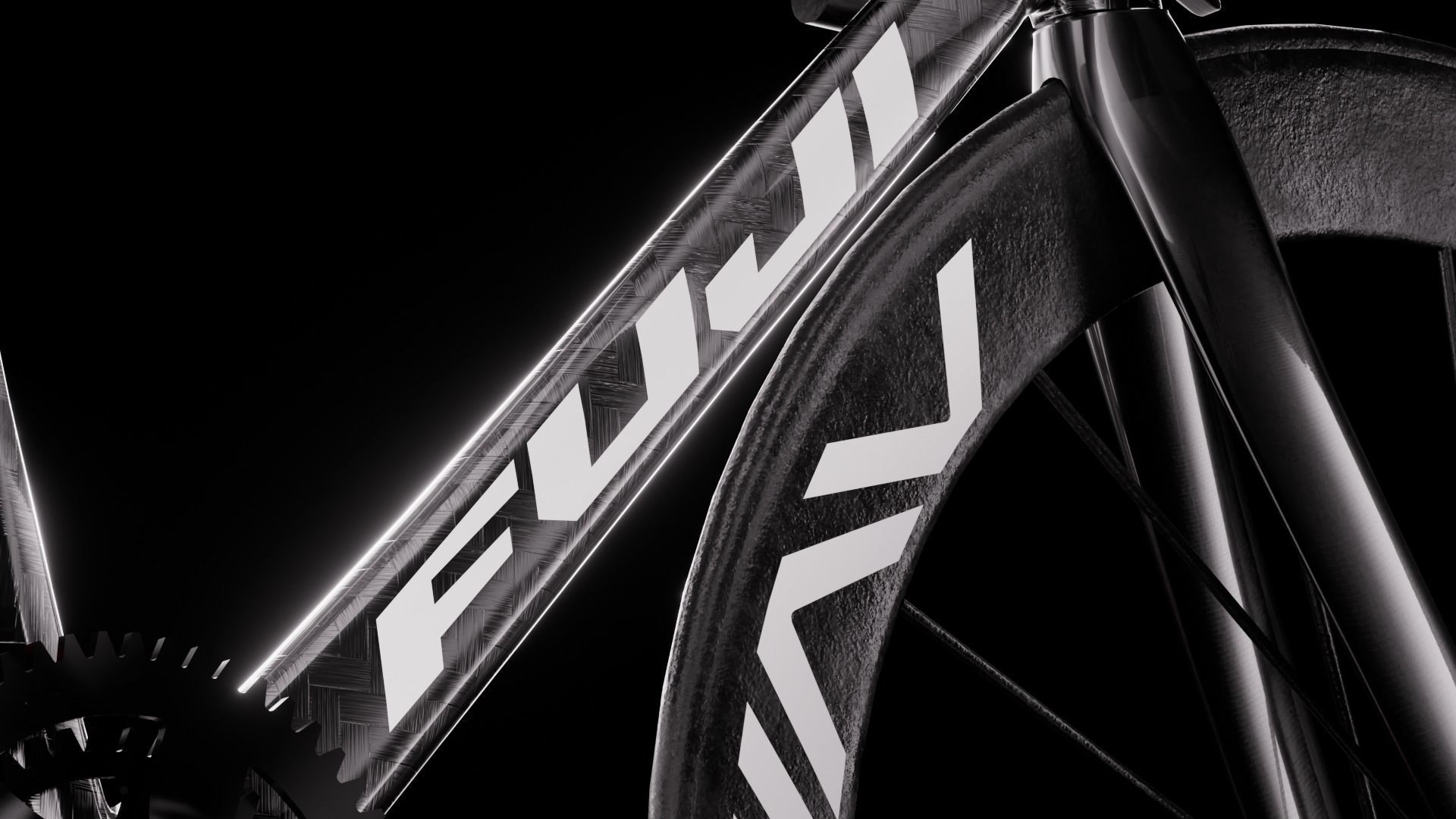 3D model Fuji Red Black Bike VR / AR / low-poly | CGTrader