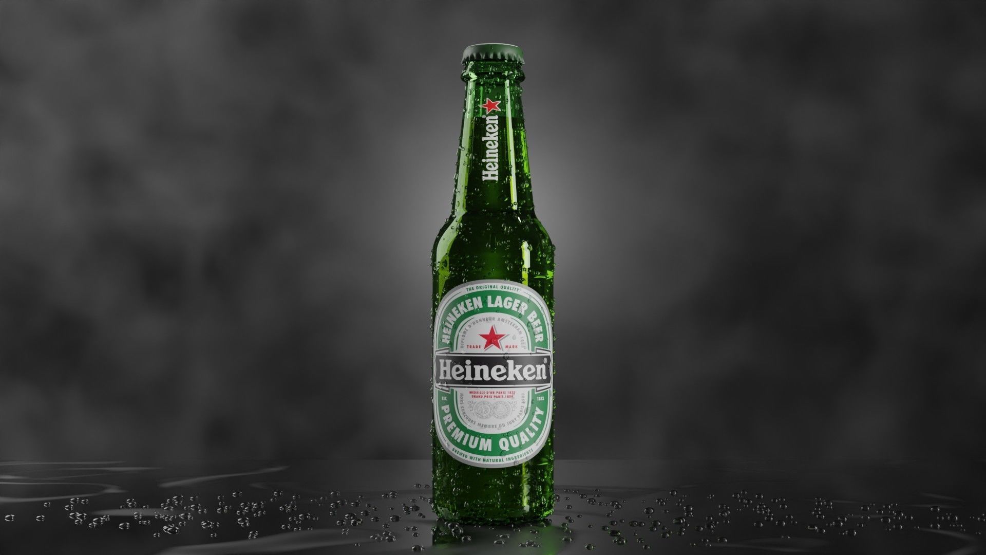 Heineken Beer Bottle Realistic 3D model | CGTrader
