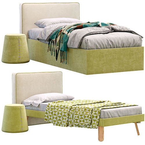 Hug Single Bed By Nidi 3D model | CGTrader