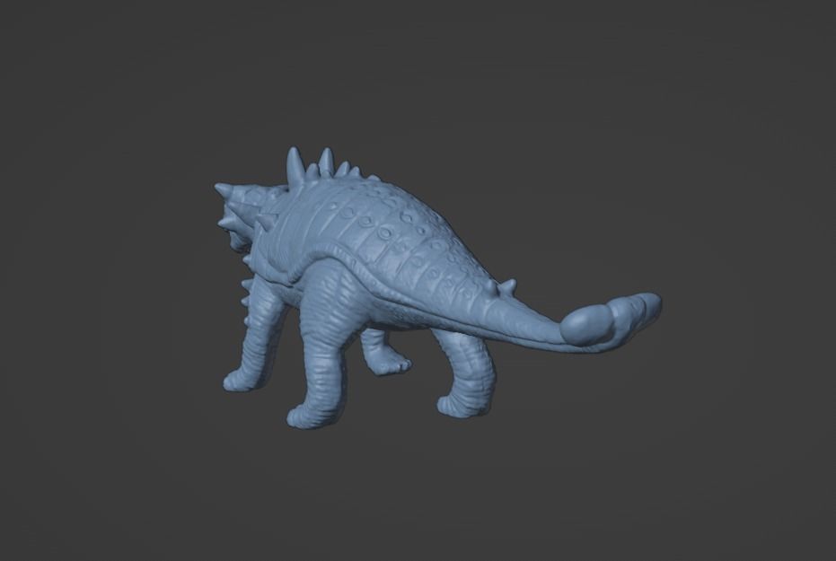 Dinosaur pinacosaurus 3D model 3D printable | CGTrader