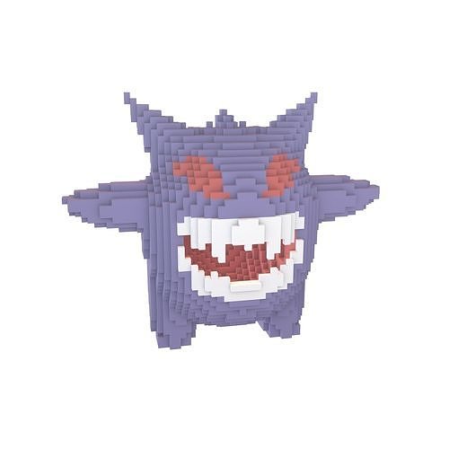 3D model Voxel Gengar v1 001 VR / AR / low-poly | CGTrader