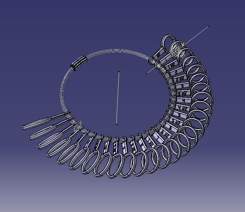 Steel Finger Ring Sizer 3D model 3D printable | CGTrader