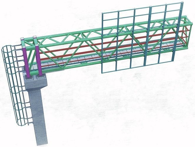 Steel Sign Board 3D model | CGTrader