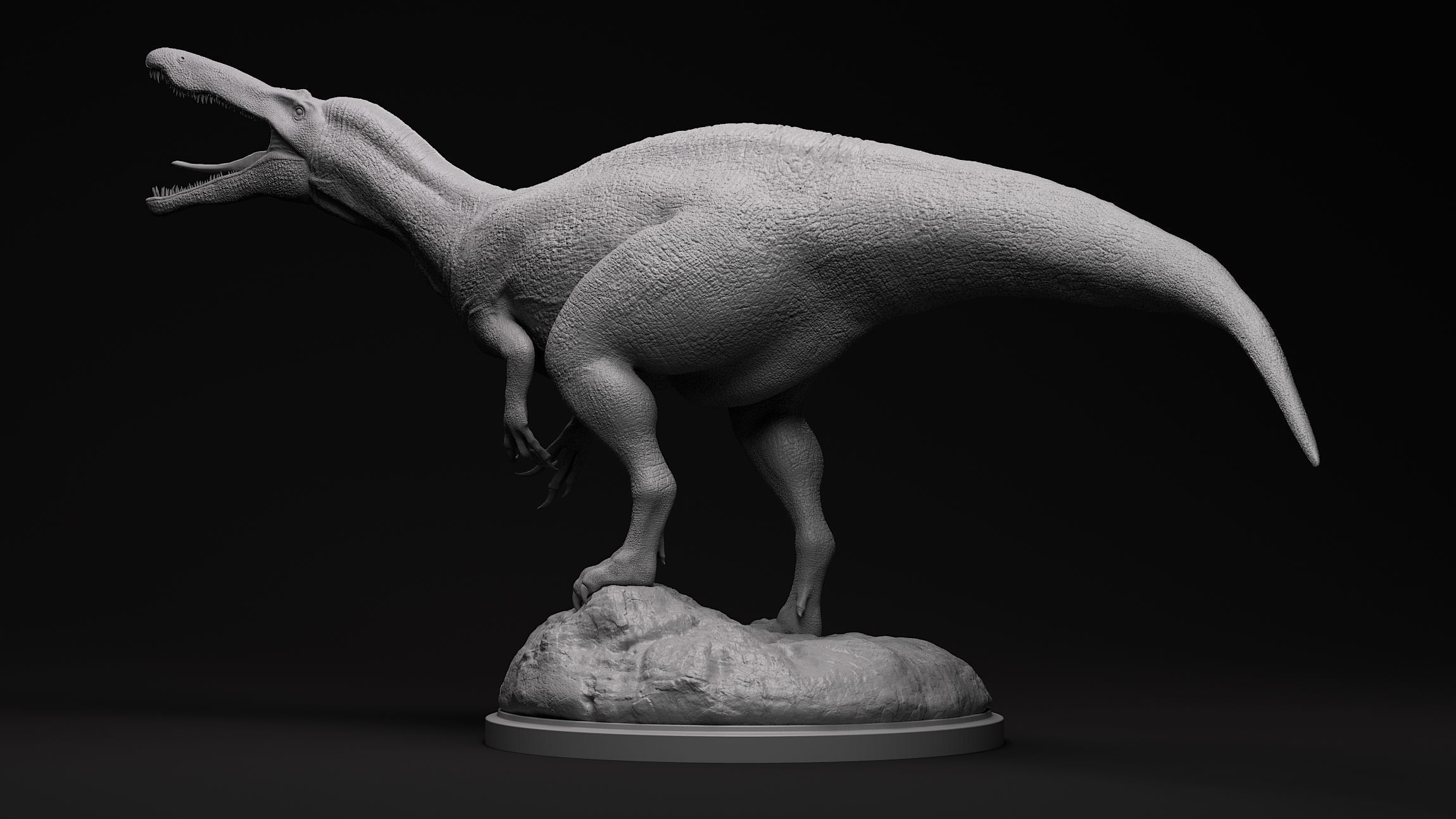 Dinosaur Suchomimus Statue 3D model 3D printable | CGTrader