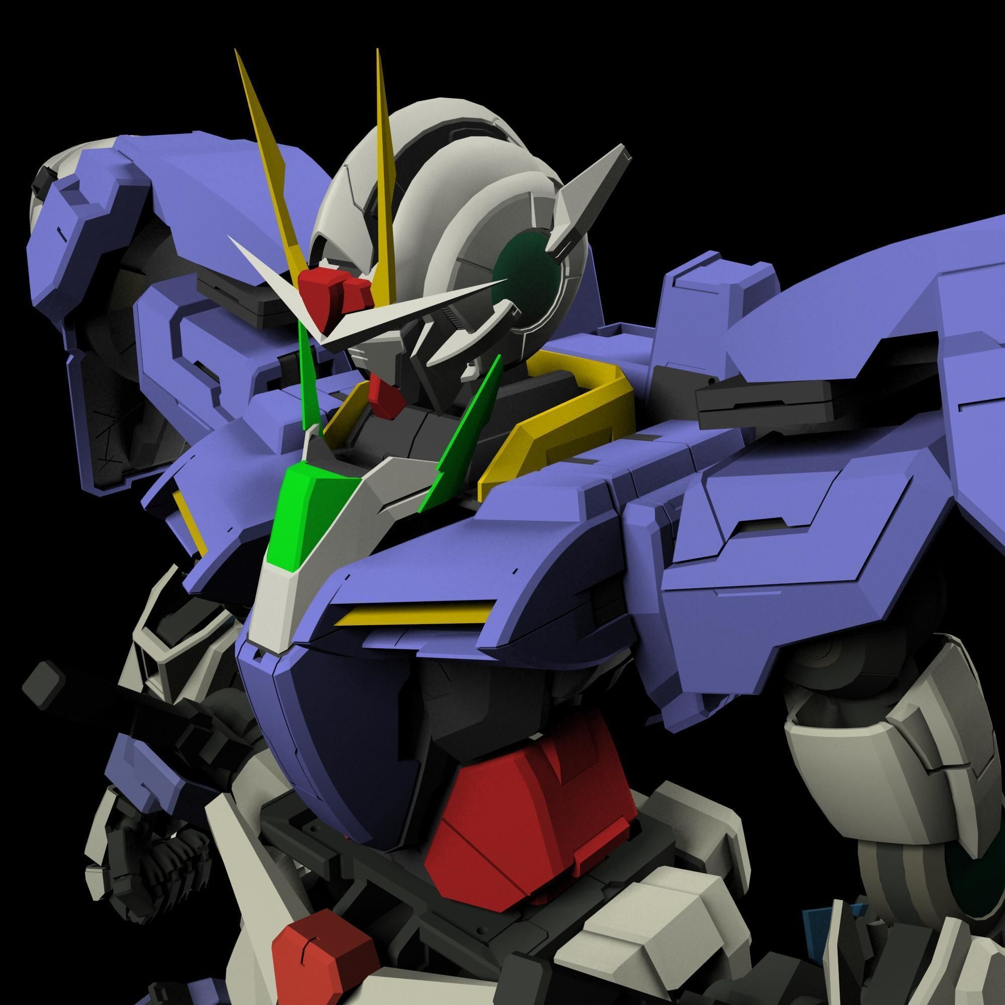 00 Gundam Seven Sword 3D model | CGTrader