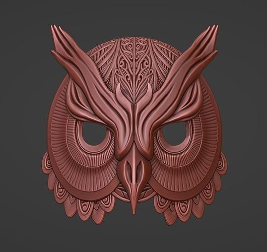 Owl Mask 3d printable 3D model 3D printable | CGTrader
