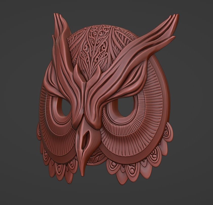 Owl Mask 3d printable 3D model 3D printable | CGTrader