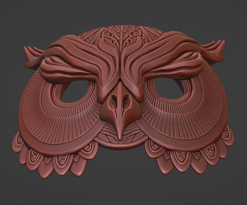 Owl Mask 3d printable 3D model 3D printable | CGTrader