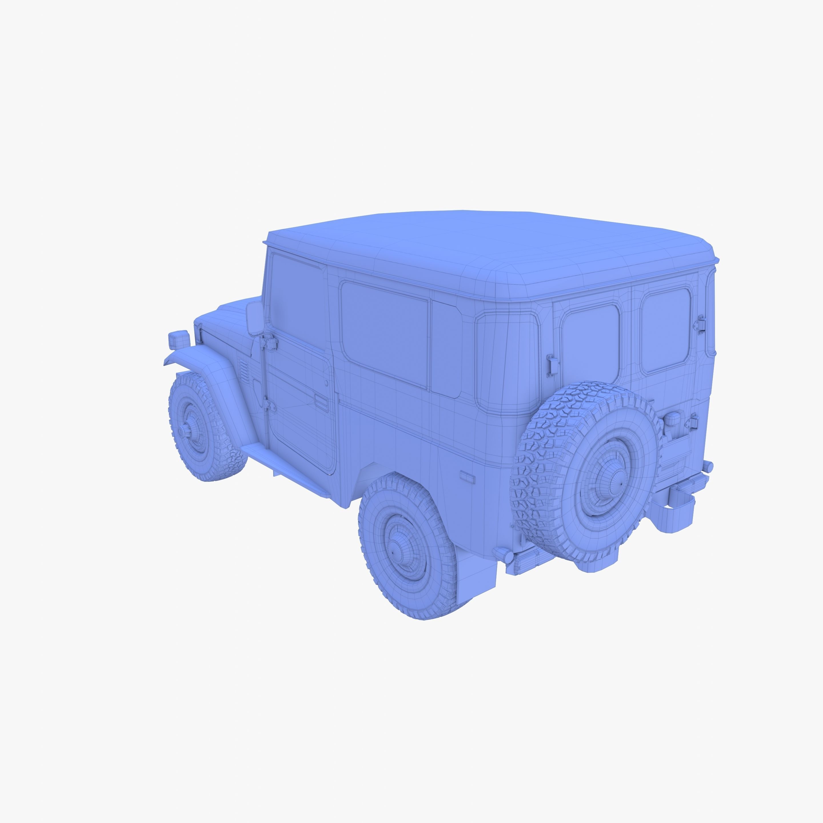 Generic 4x4 car v1 3D model | CGTrader