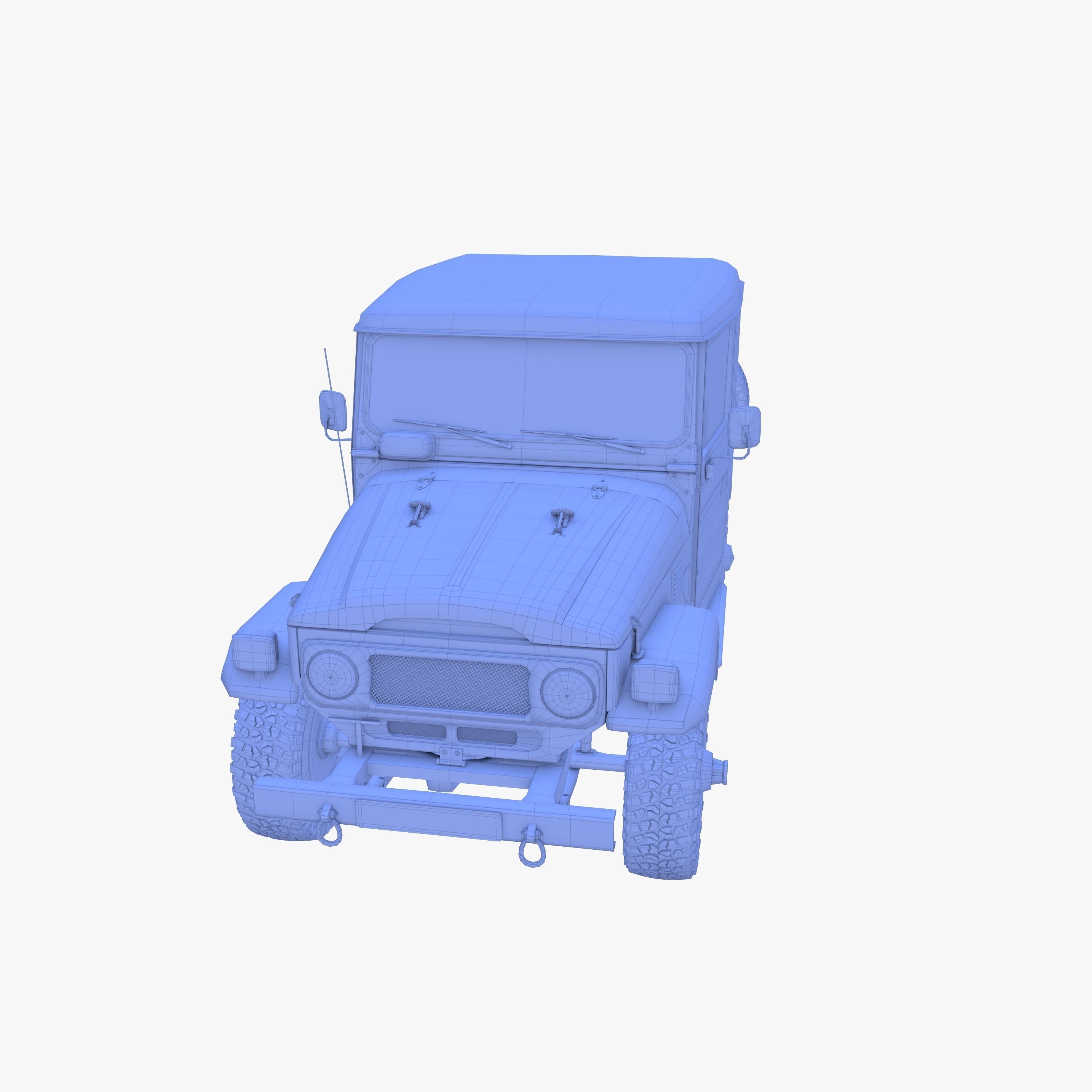 Generic 4x4 car v1 3D model | CGTrader