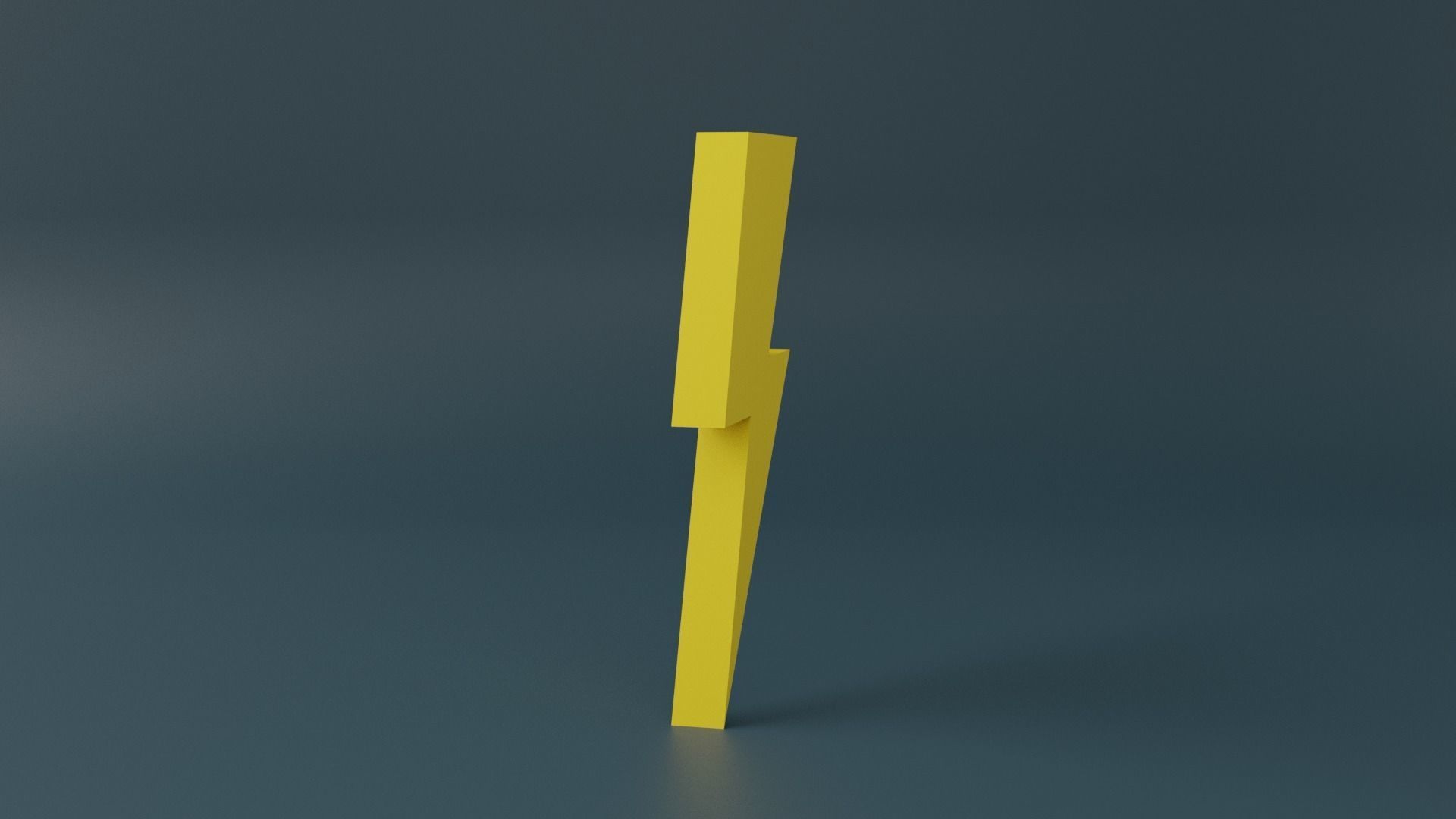 3D model Lightning Icon VR / AR / low-poly | CGTrader