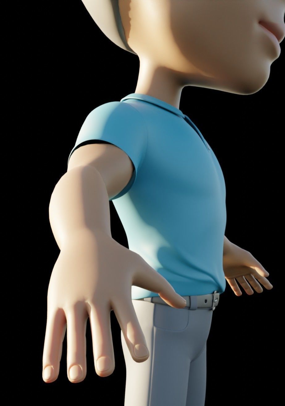 Guy Boy Young Man 3D model rigged | CGTrader