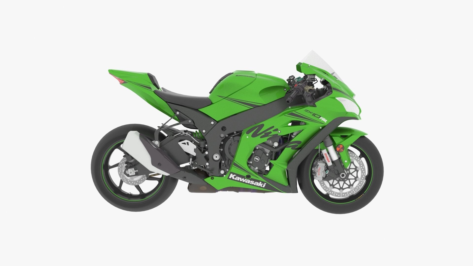 Kawasaki Ninja ZX10-RR 3D model | CGTrader