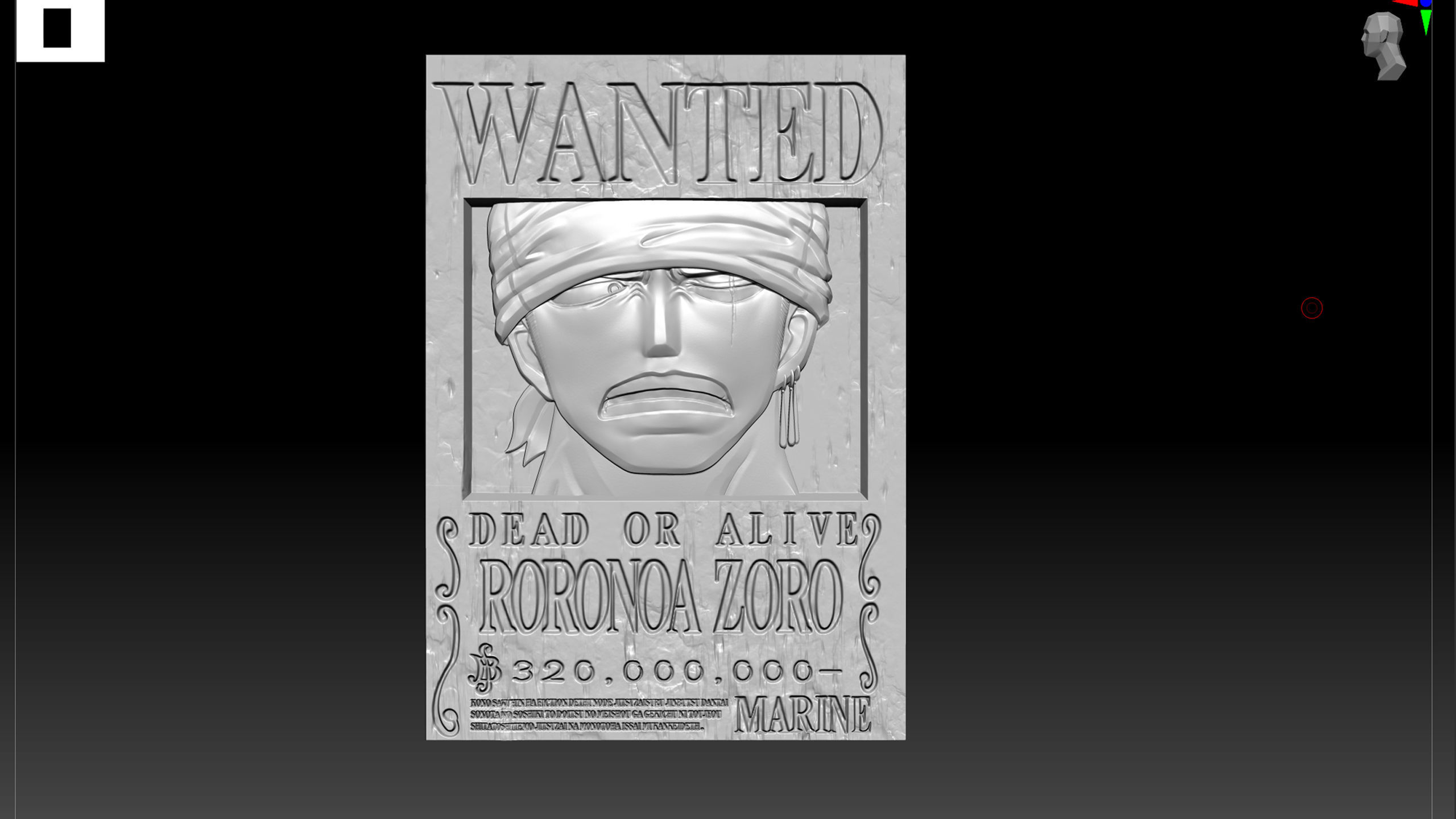 One Piece Bounty Poster 3D model | CGTrader