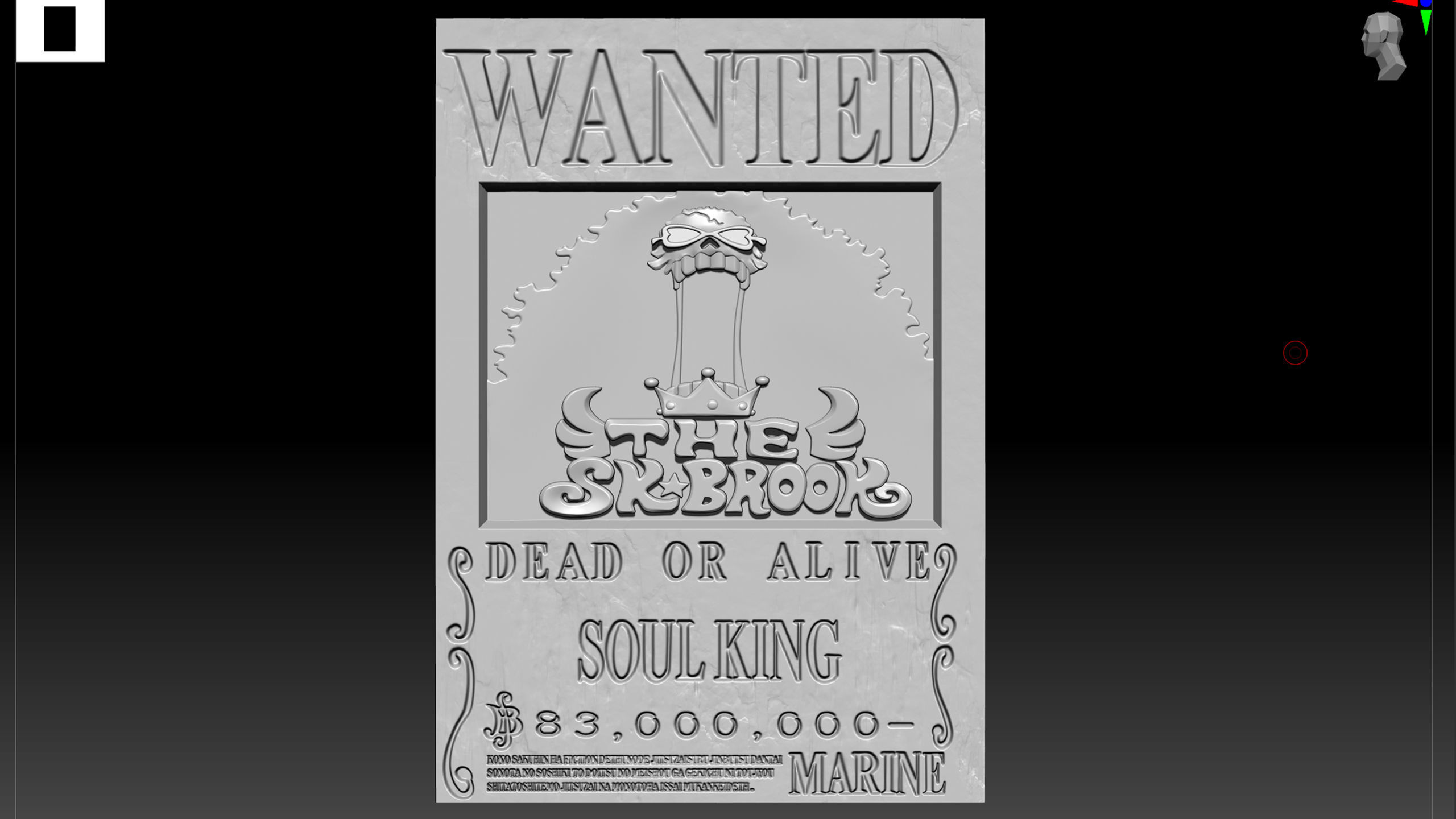 One Piece Bounty Poster 3D model | CGTrader