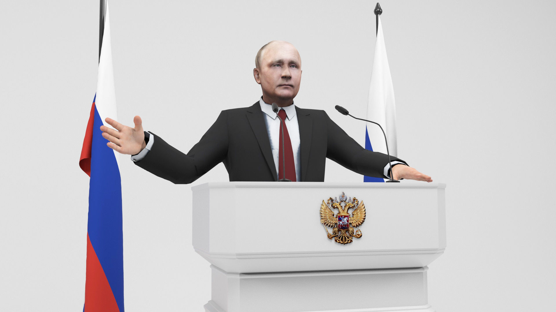 3D model Vladimir Putin VR / AR / low-poly | CGTrader