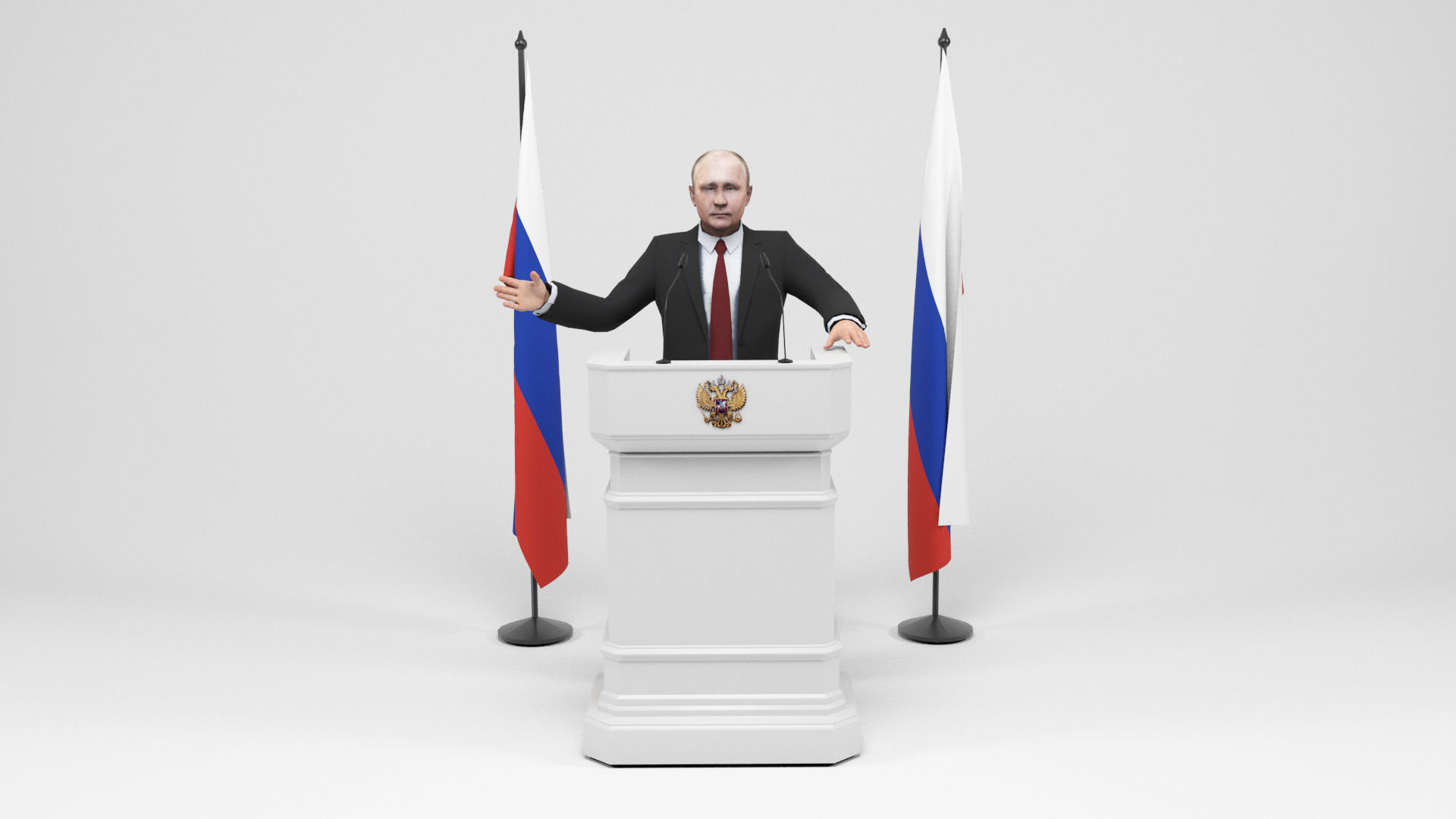 3D model Vladimir Putin VR / AR / low-poly | CGTrader
