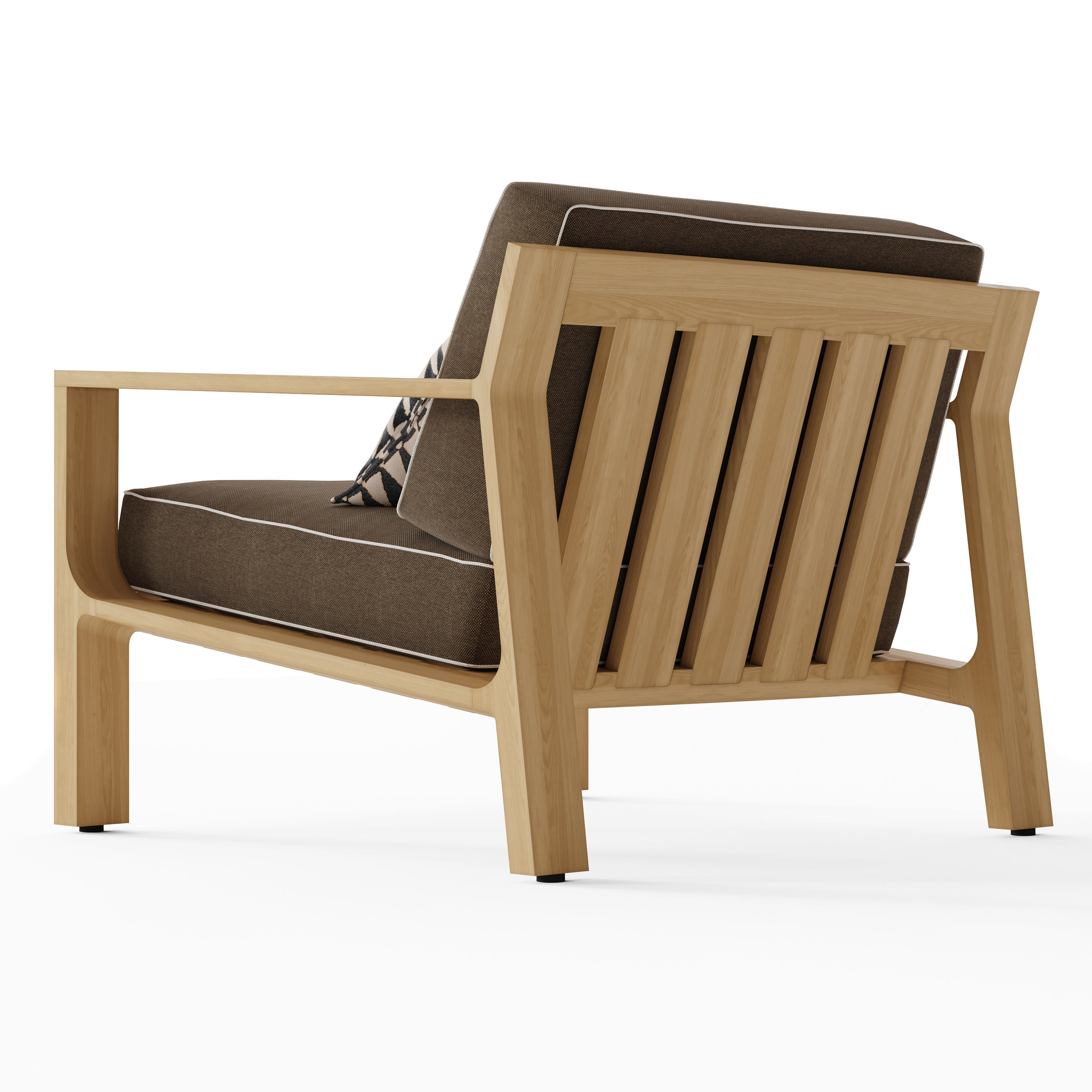 RHODES TEAK LOUNGE CHAIR Restoration Hardware 3D model | CGTrader