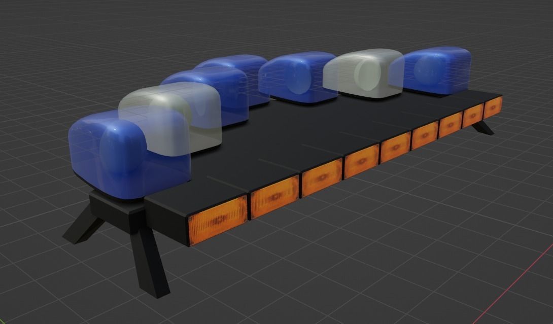 3D model Federal Signal Vector Lightbar VR / AR / low-poly | CGTrader